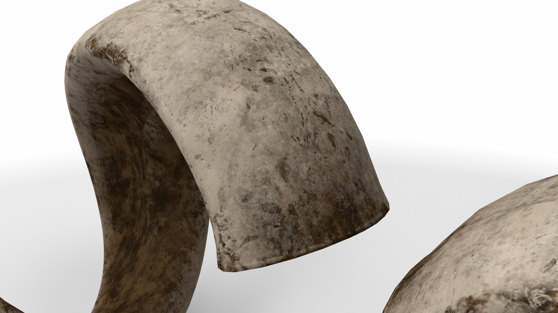 3D Rolled Horns Model - TurboSquid 2304413