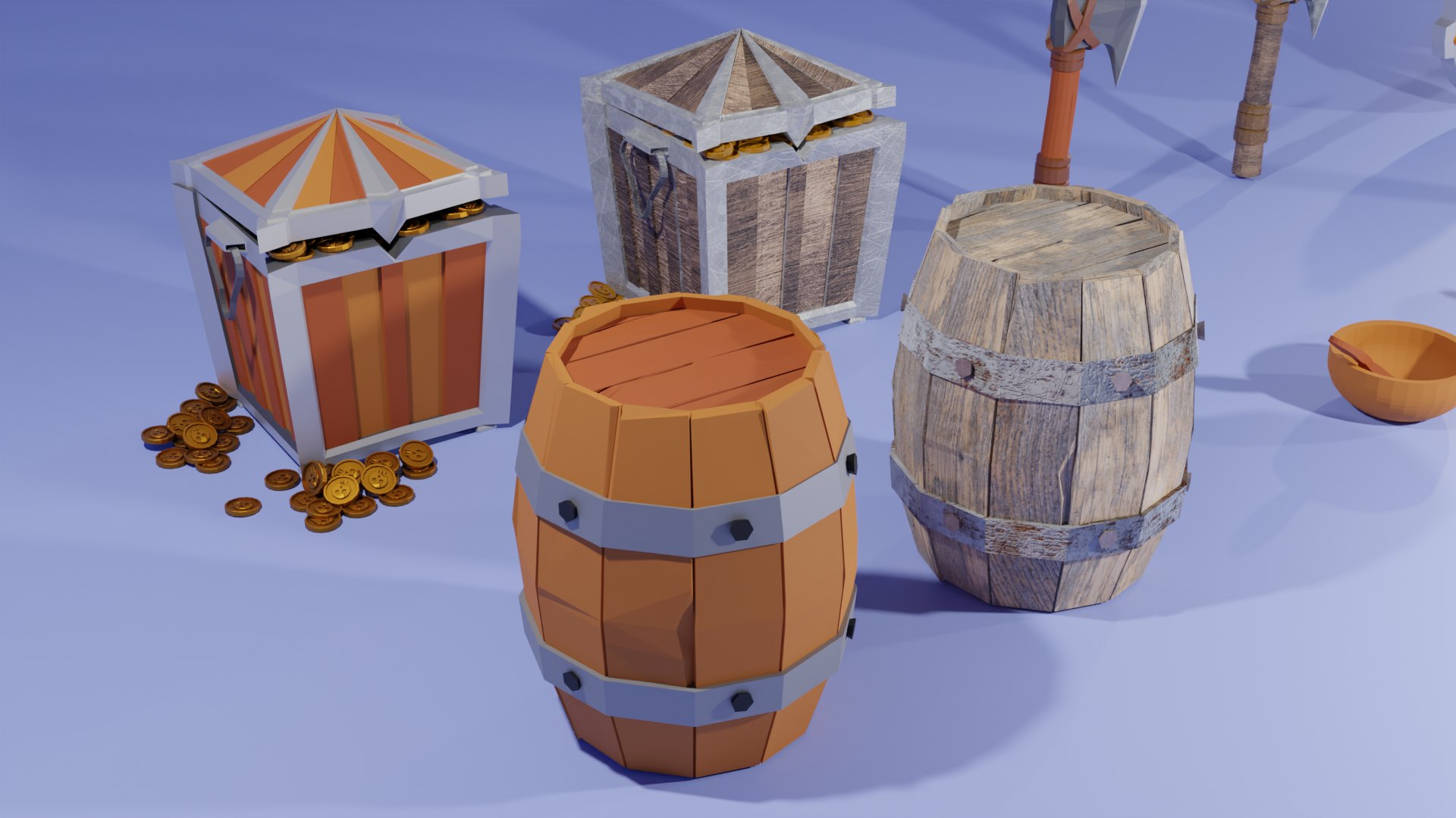 Various Game Asset Piece Model - TurboSquid 1781011