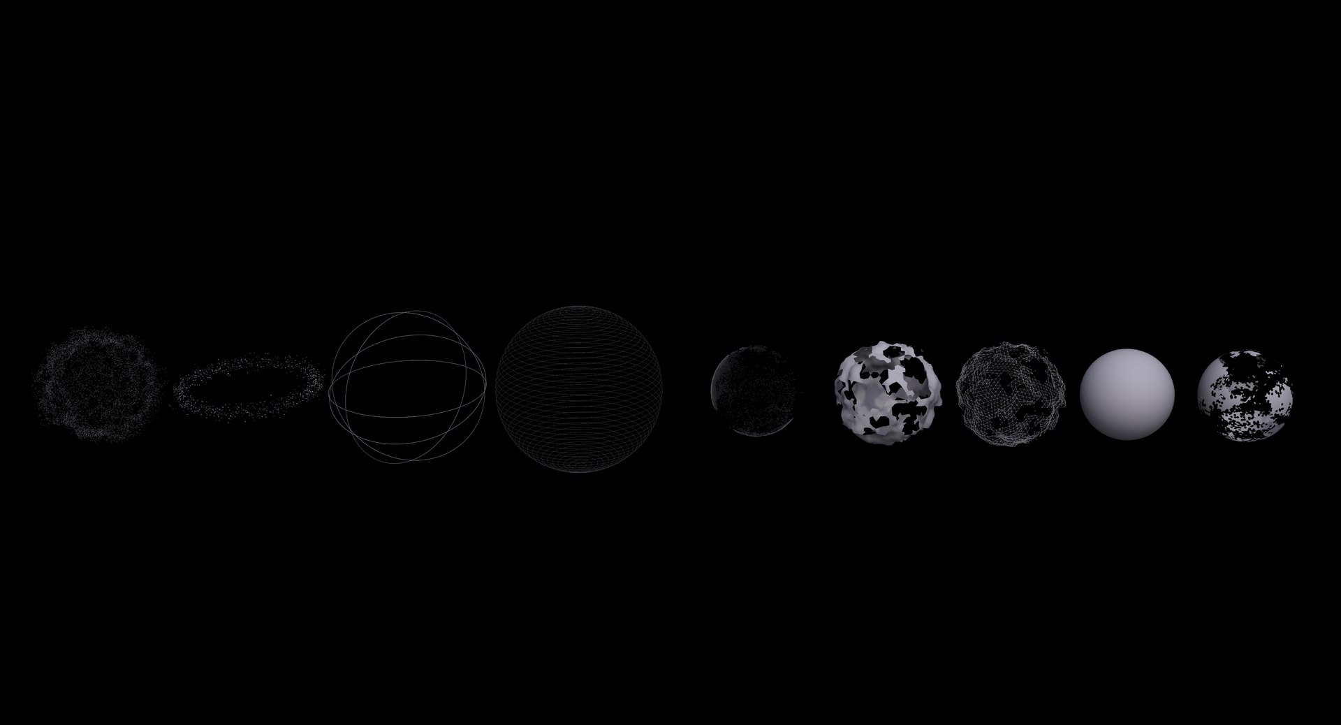 3d Hologram Planet Animation Model
