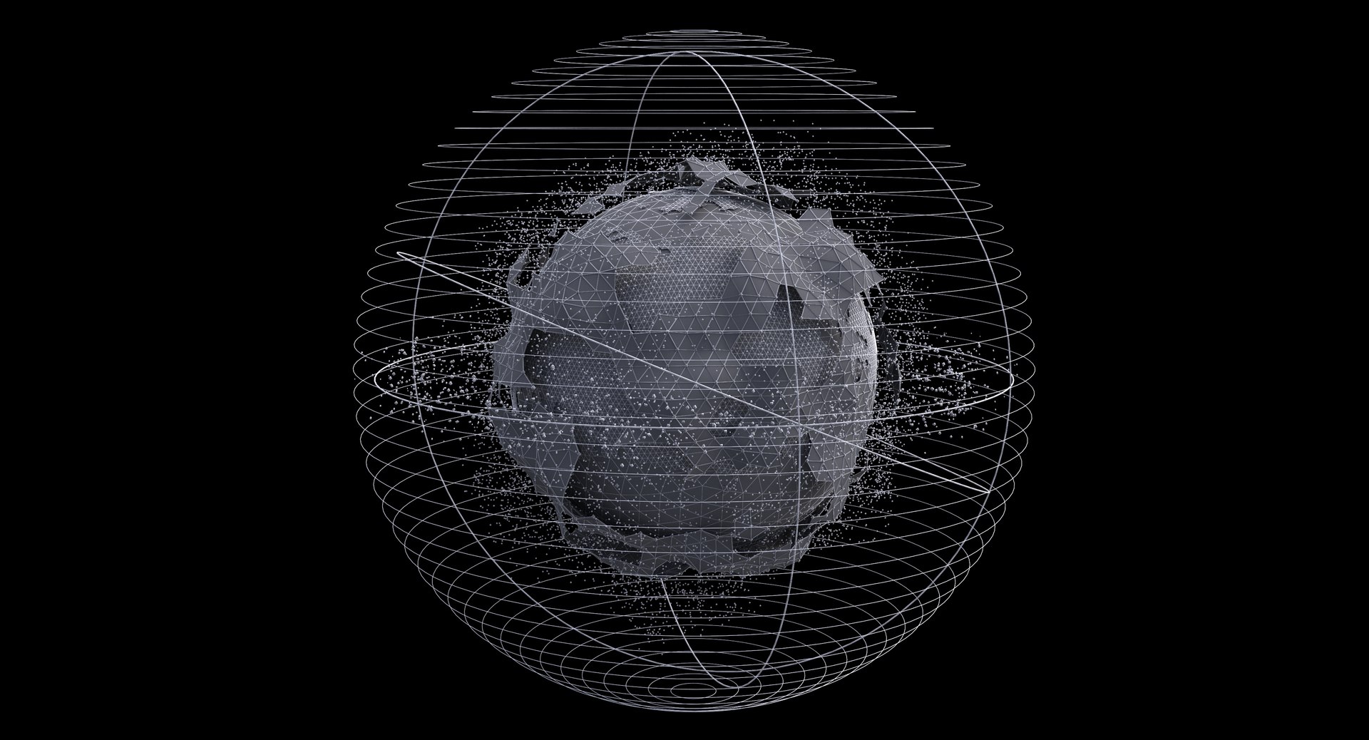 3d Hologram Planet Animation Model