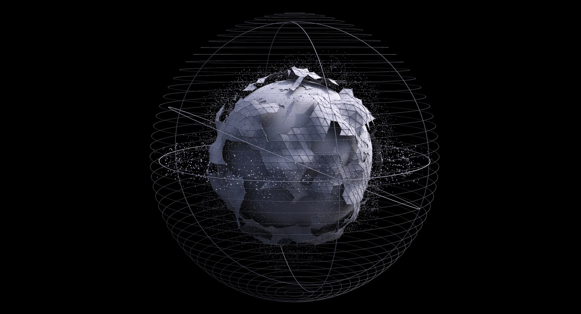 3d Hologram Planet Animation Model