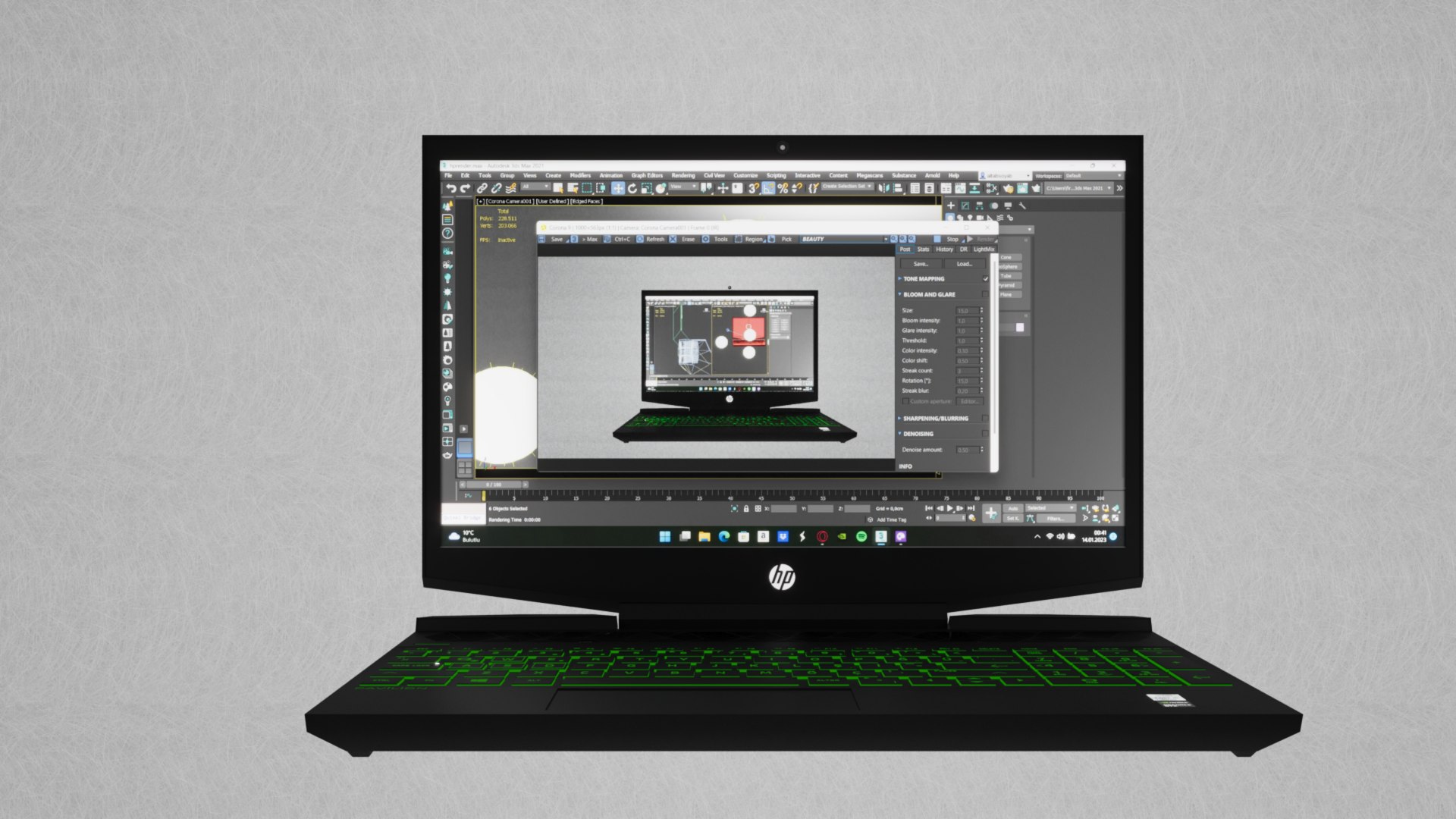 3D HP Pavilion Gaming Laptop model - TurboSquid 2014000