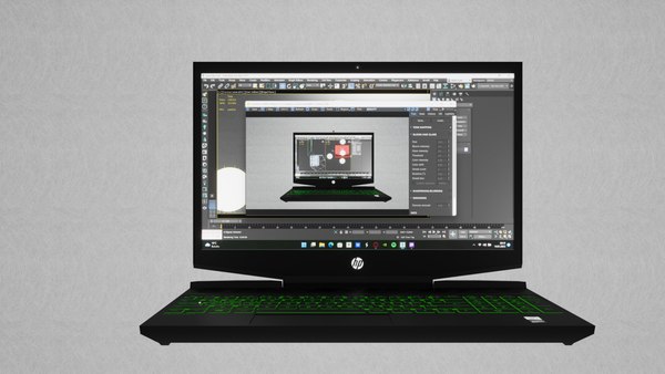3D HP Pavilion Gaming Laptop model - TurboSquid 2014000
