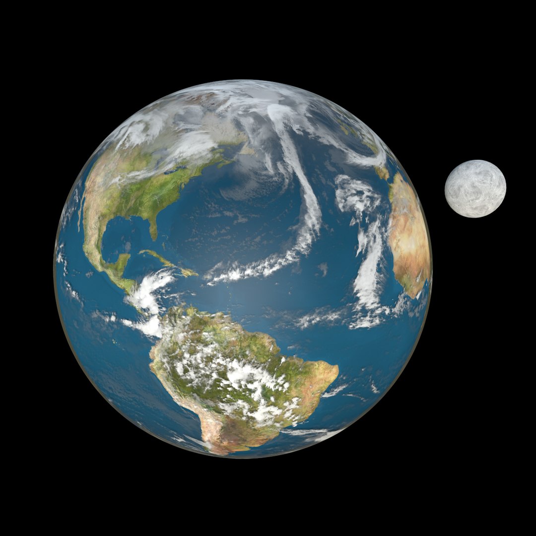 Earth Moon 3d Model