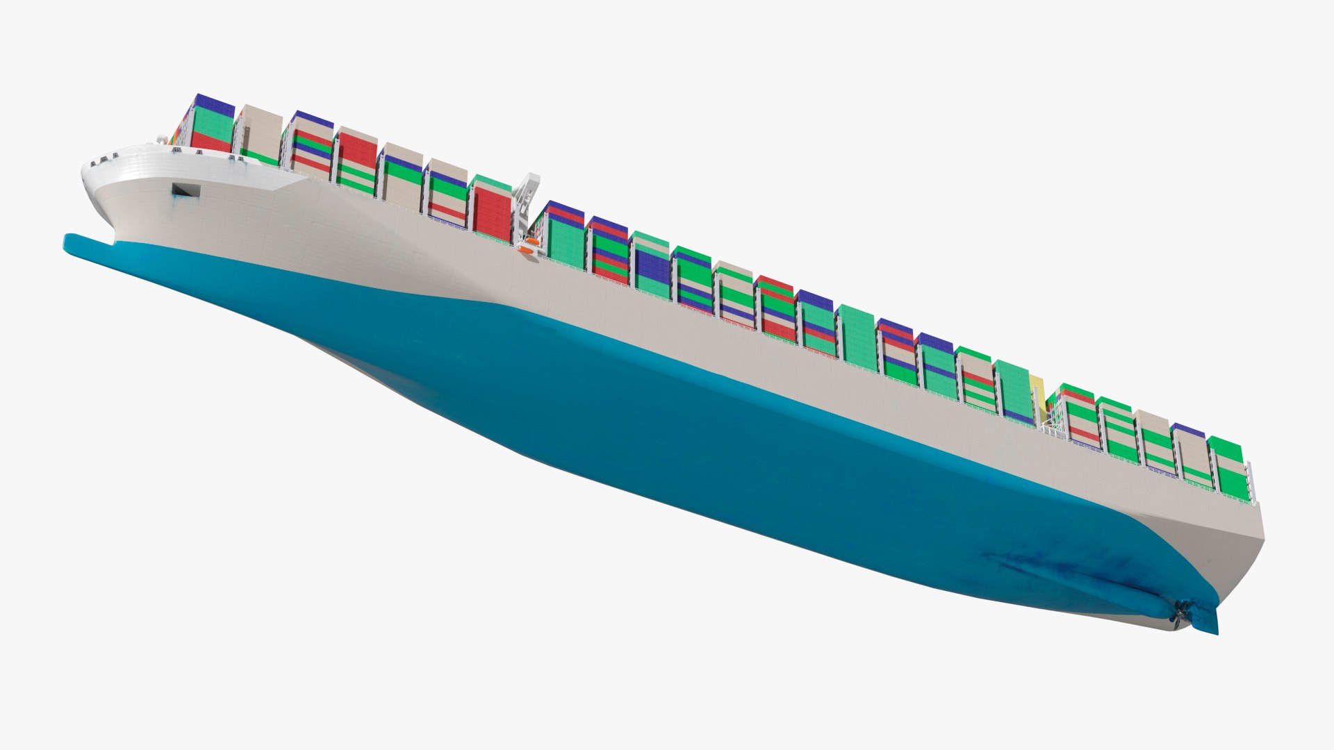 3D Ultra Large Container Cargo Ship Model - TurboSquid 2411547