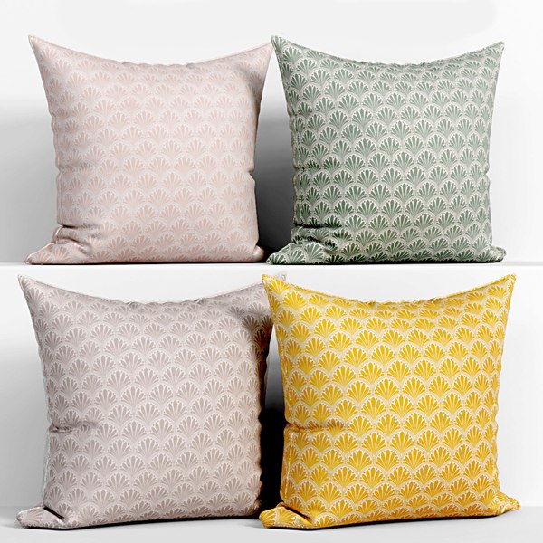 modelo 3d Decorative Pillows Set 125 - TurboSquid 1935346