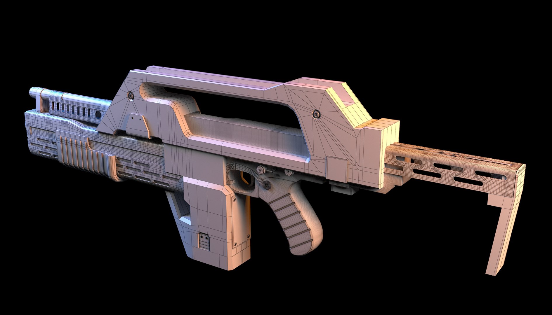3D Model Armat M41a Pulse Rifle - TurboSquid 1629671