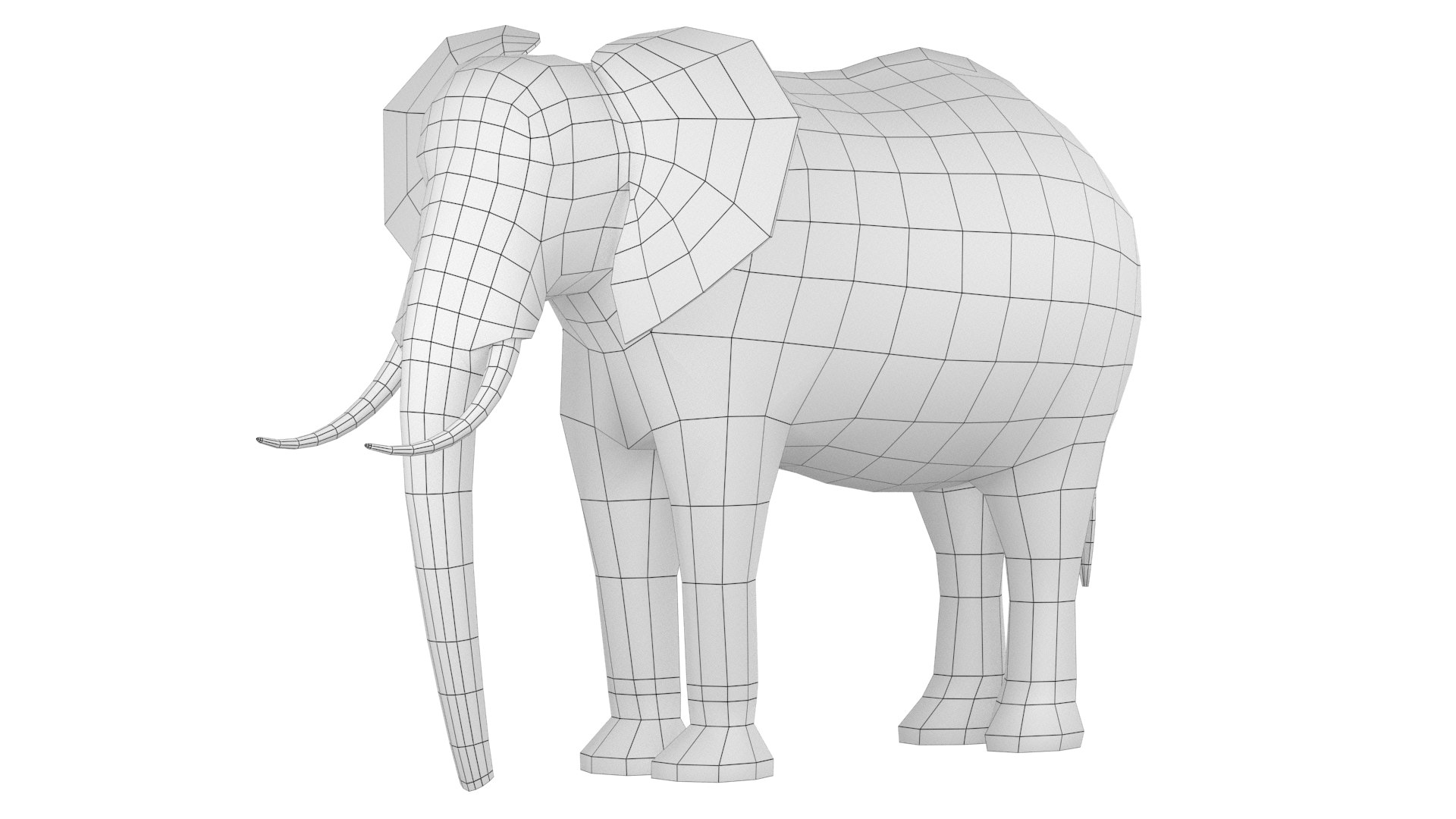 African Elephant Animal Base Mesh 3D Model - TurboSquid 2214054