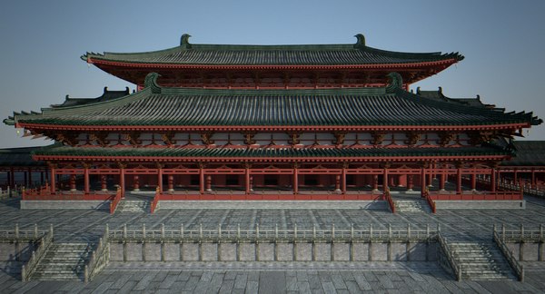 3d chinese palace model