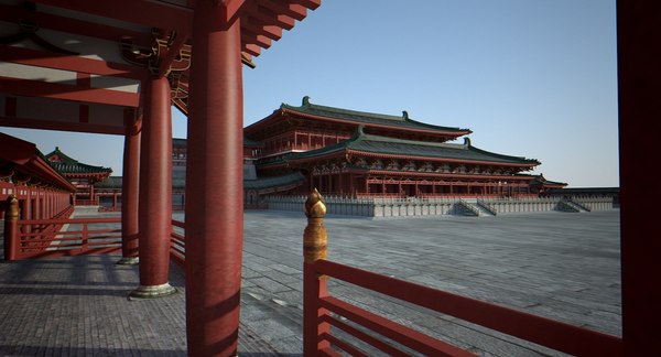 3d chinese palace model