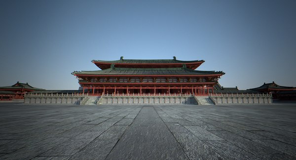 3d chinese palace model