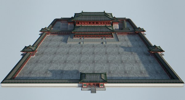 3d chinese palace model