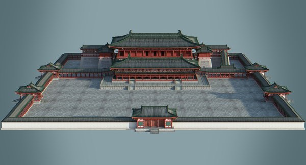 3d chinese palace model