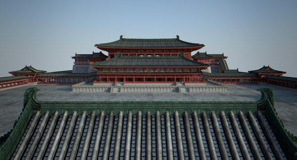 3d chinese palace model