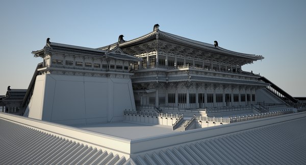 3d chinese palace model