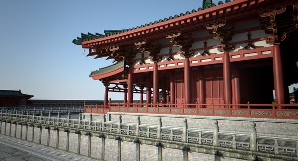3d chinese palace model
