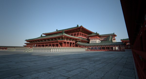 3d chinese palace model