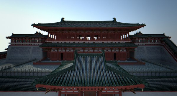 3d chinese palace model