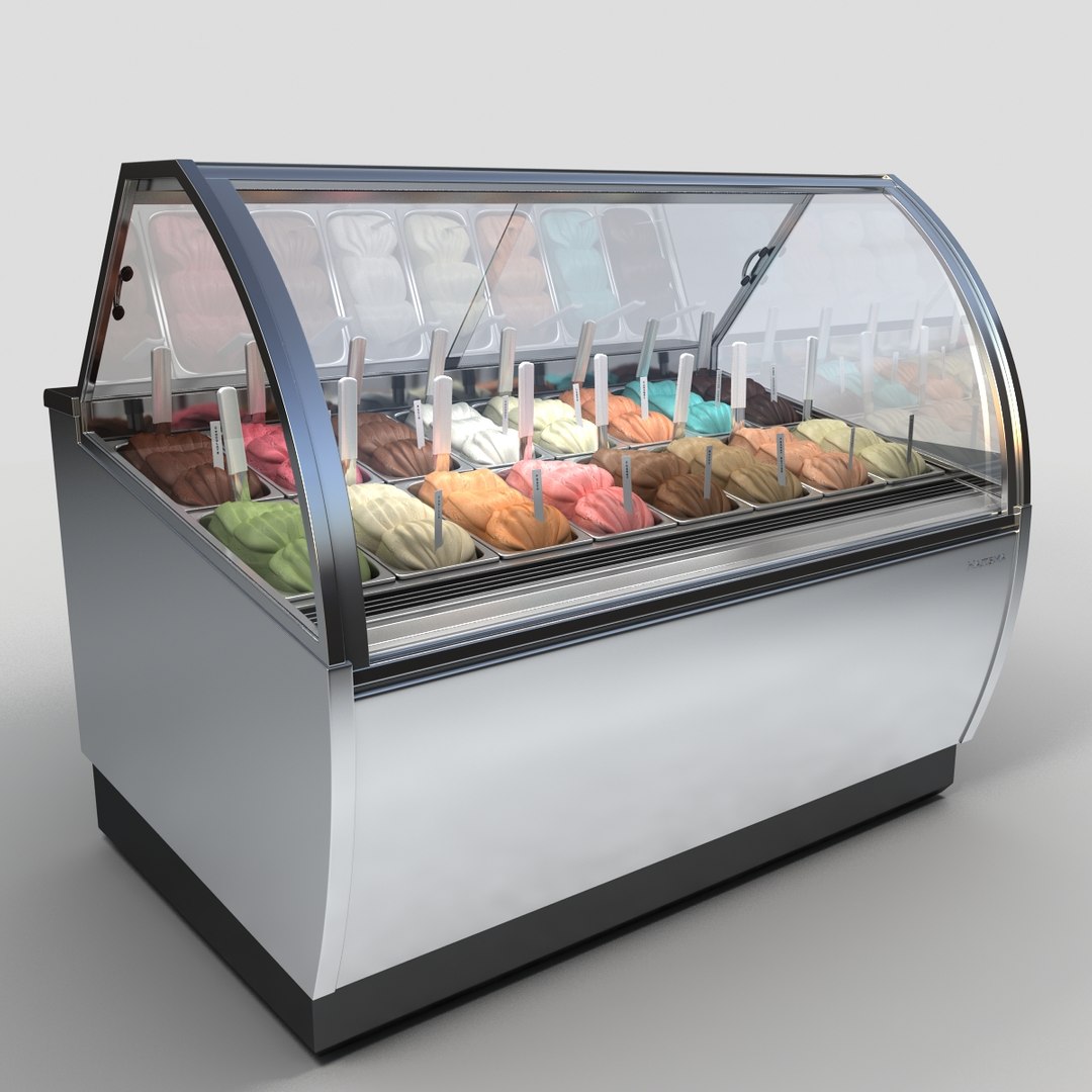 Ice Cream Case 3d Model