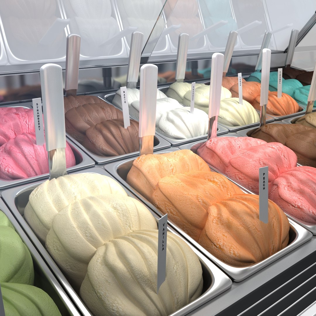 Ice Cream Case 3d Model