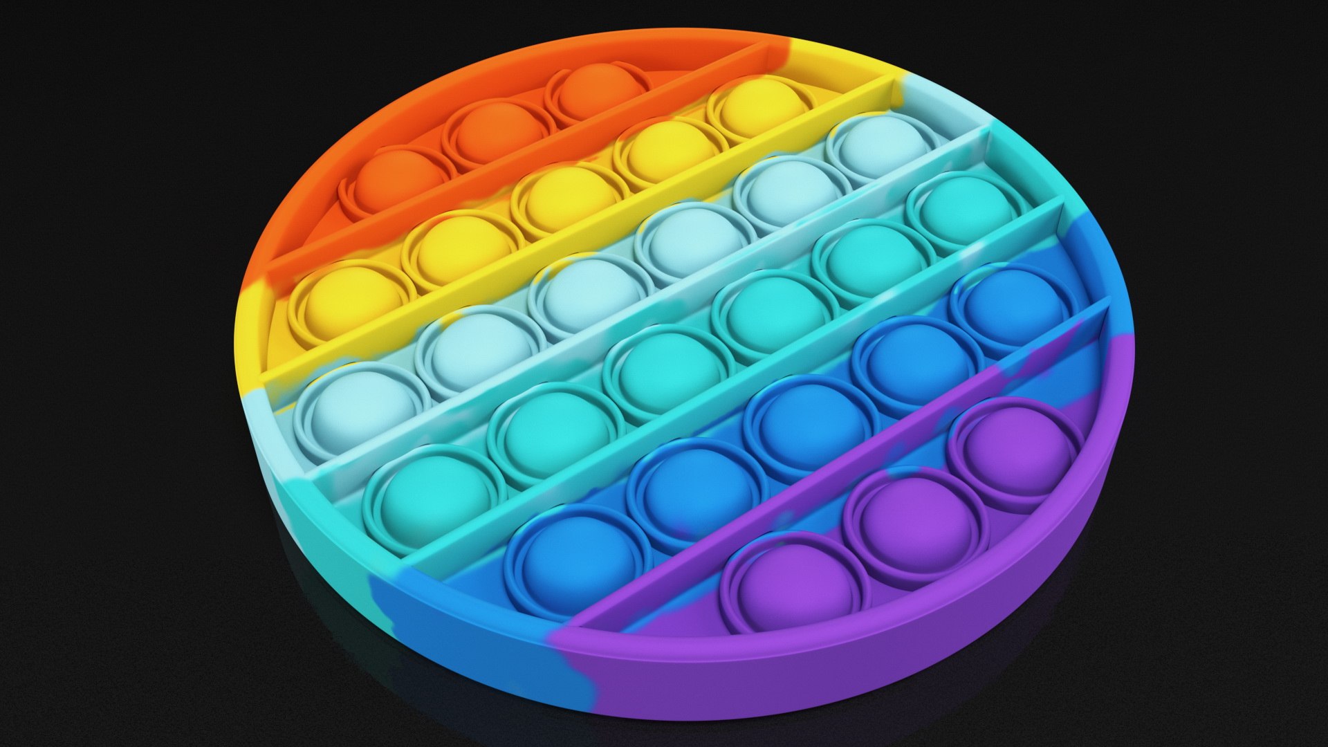 3D Circle Pop It Fidget Toy Model - TurboSquid 1778904