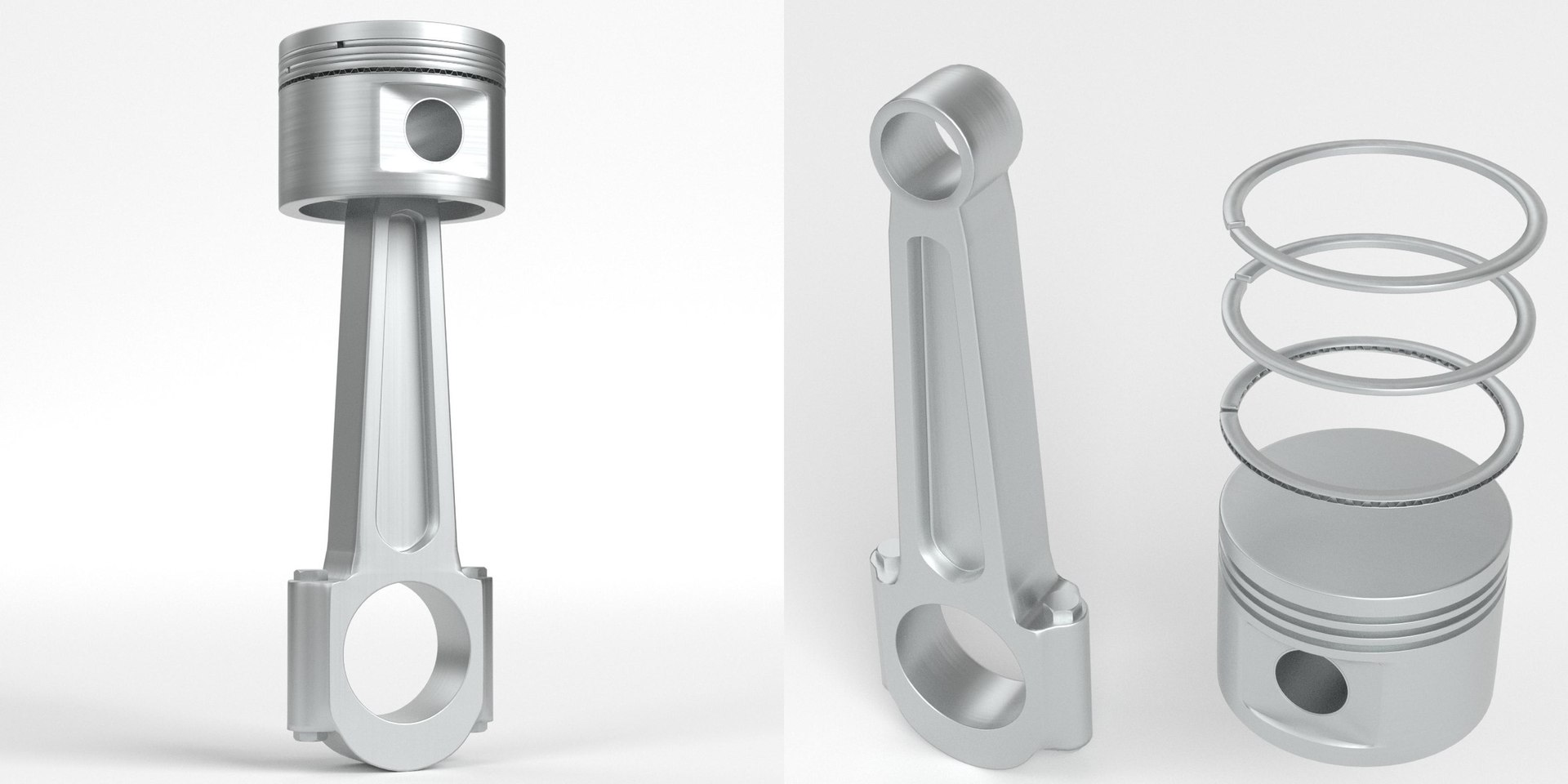 Engine Piston 3D Model - TurboSquid 2224945