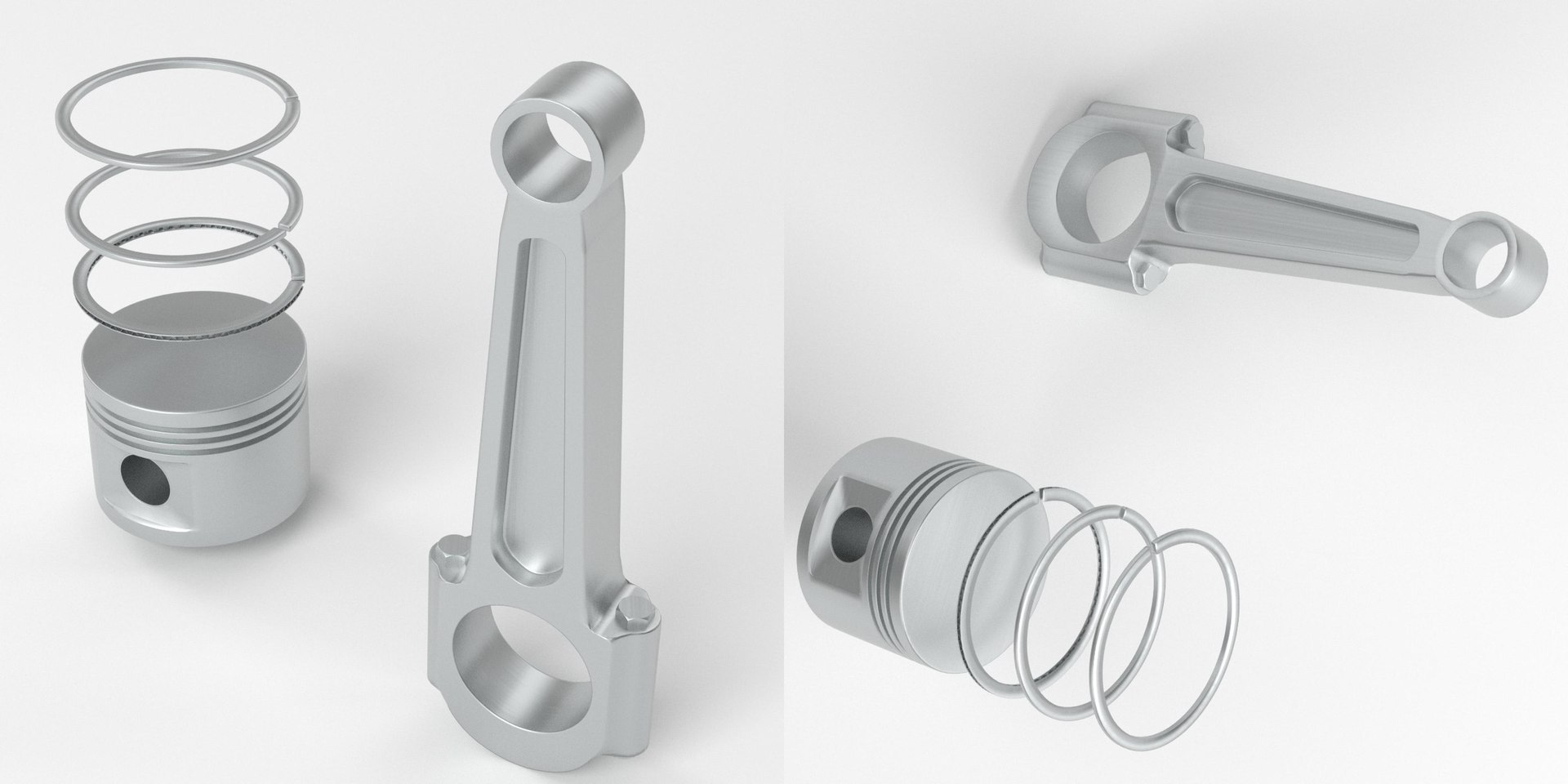 Engine Piston 3D Model - TurboSquid 2224945