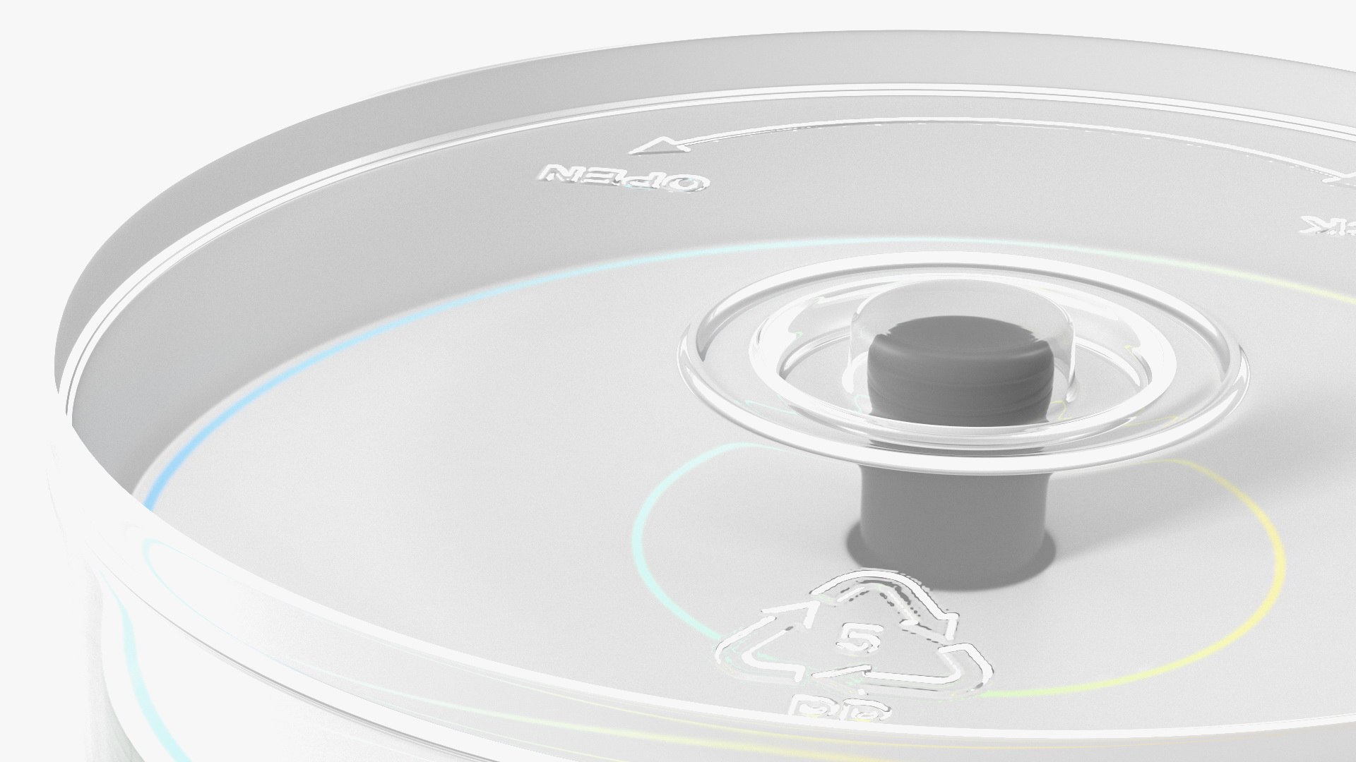 3D Storage Spindle Cake Box With 100 Discs Pack Model - TurboSquid 1806941