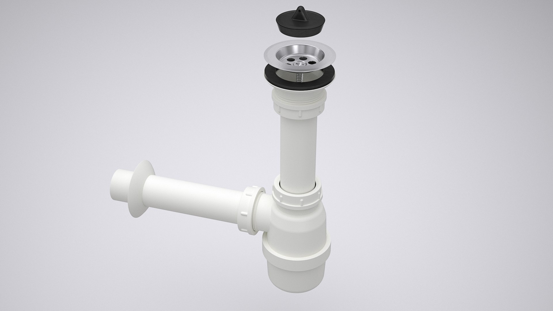 3D Basin Siphon Model - TurboSquid 2408973