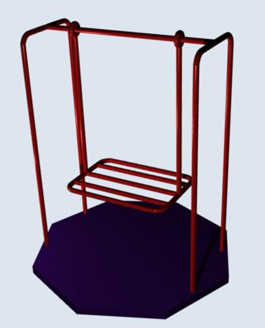 3d abstract art - swing model
