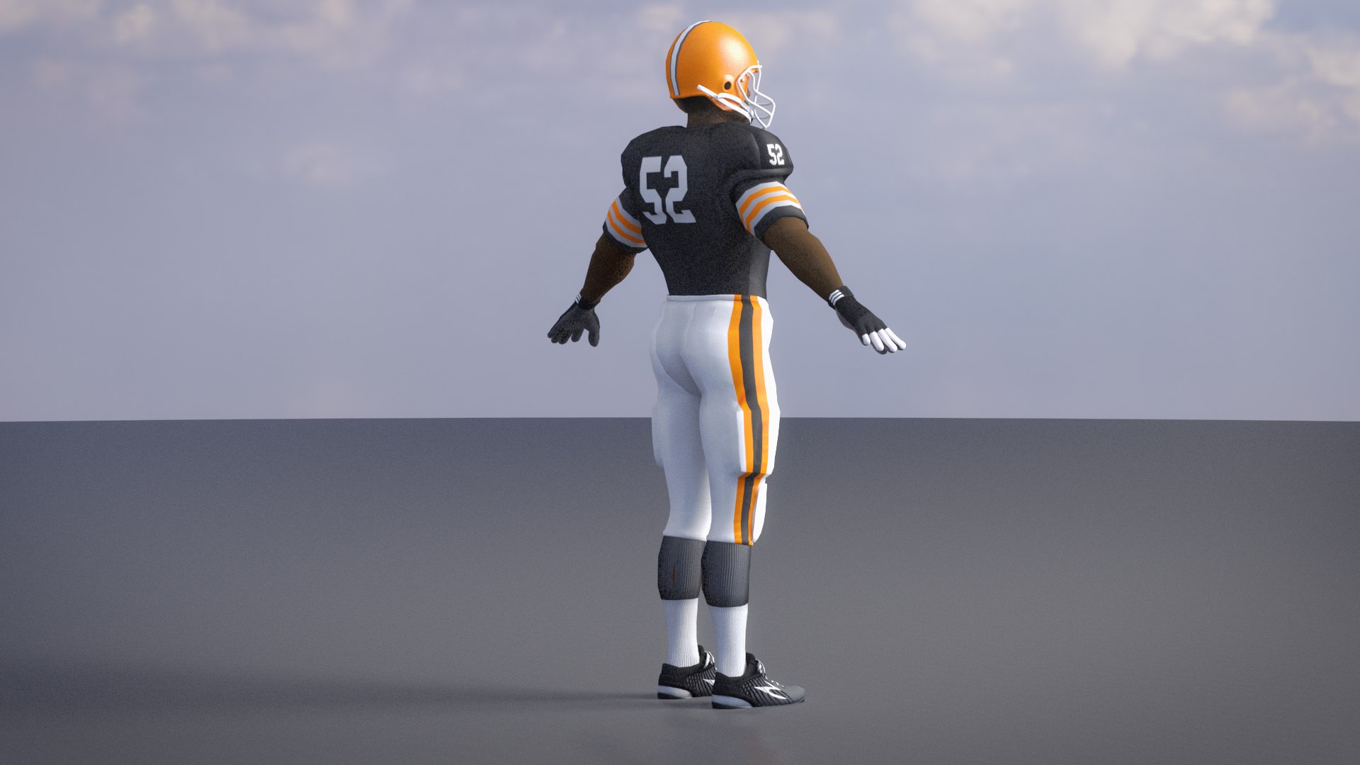 3D American Football Player 0006 - TurboSquid 2253425