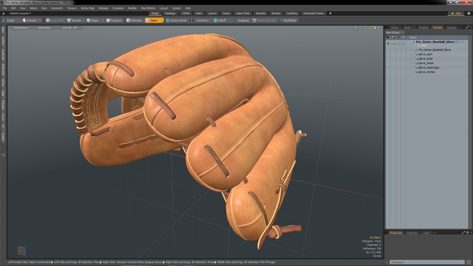 Pro Series Baseball Glove 3D Model - TurboSquid 2137538