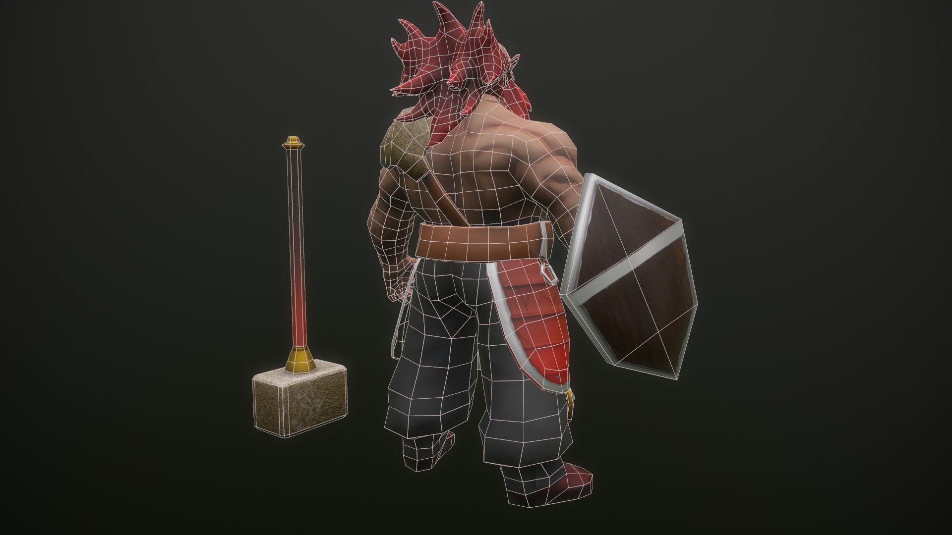 3D Male Game Character 3.1 Dwarf God - Low Poly Model - TurboSquid 2126447
