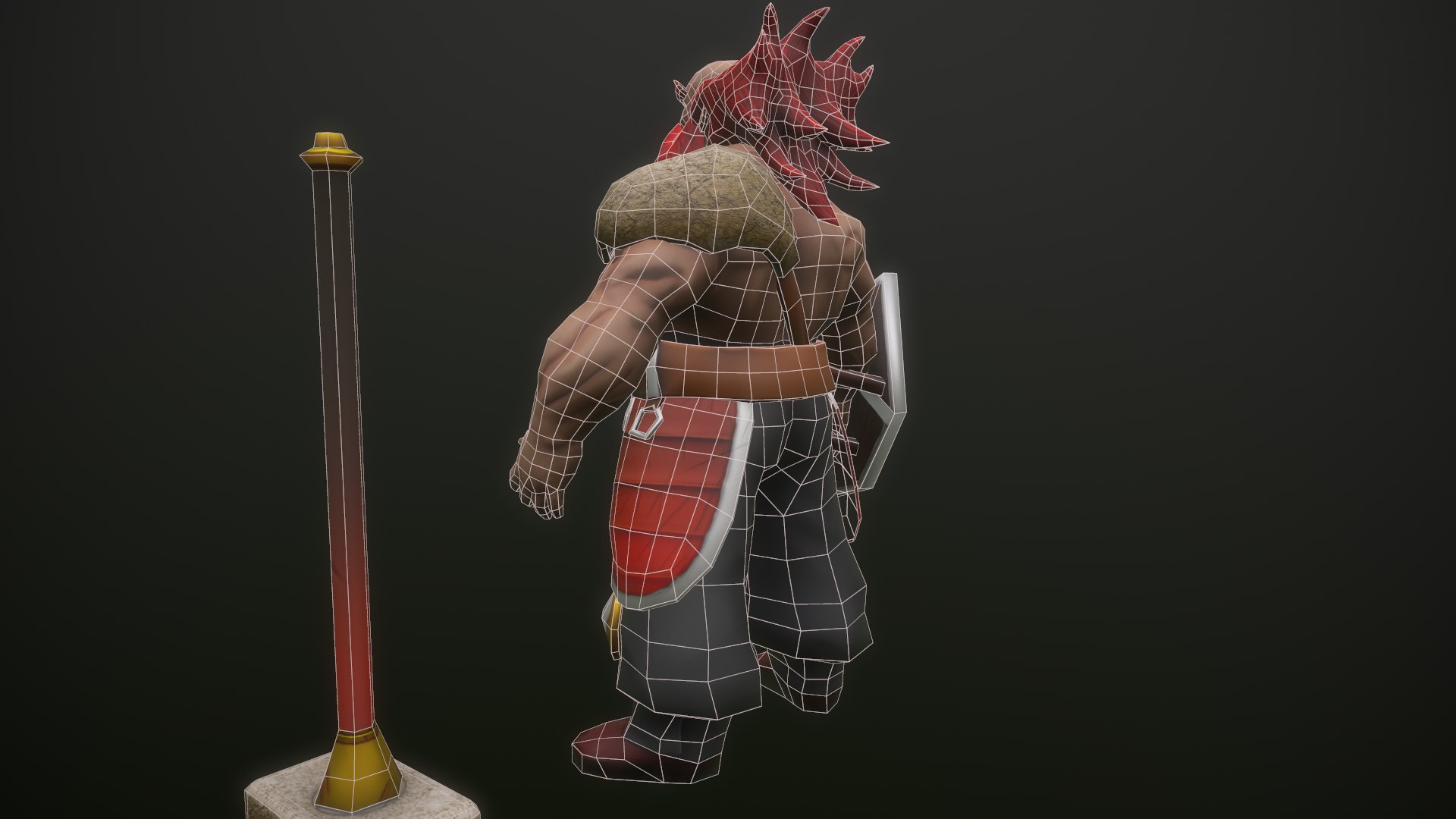 3D Male Game Character 3.1 Dwarf God - Low Poly Model - TurboSquid 2126447