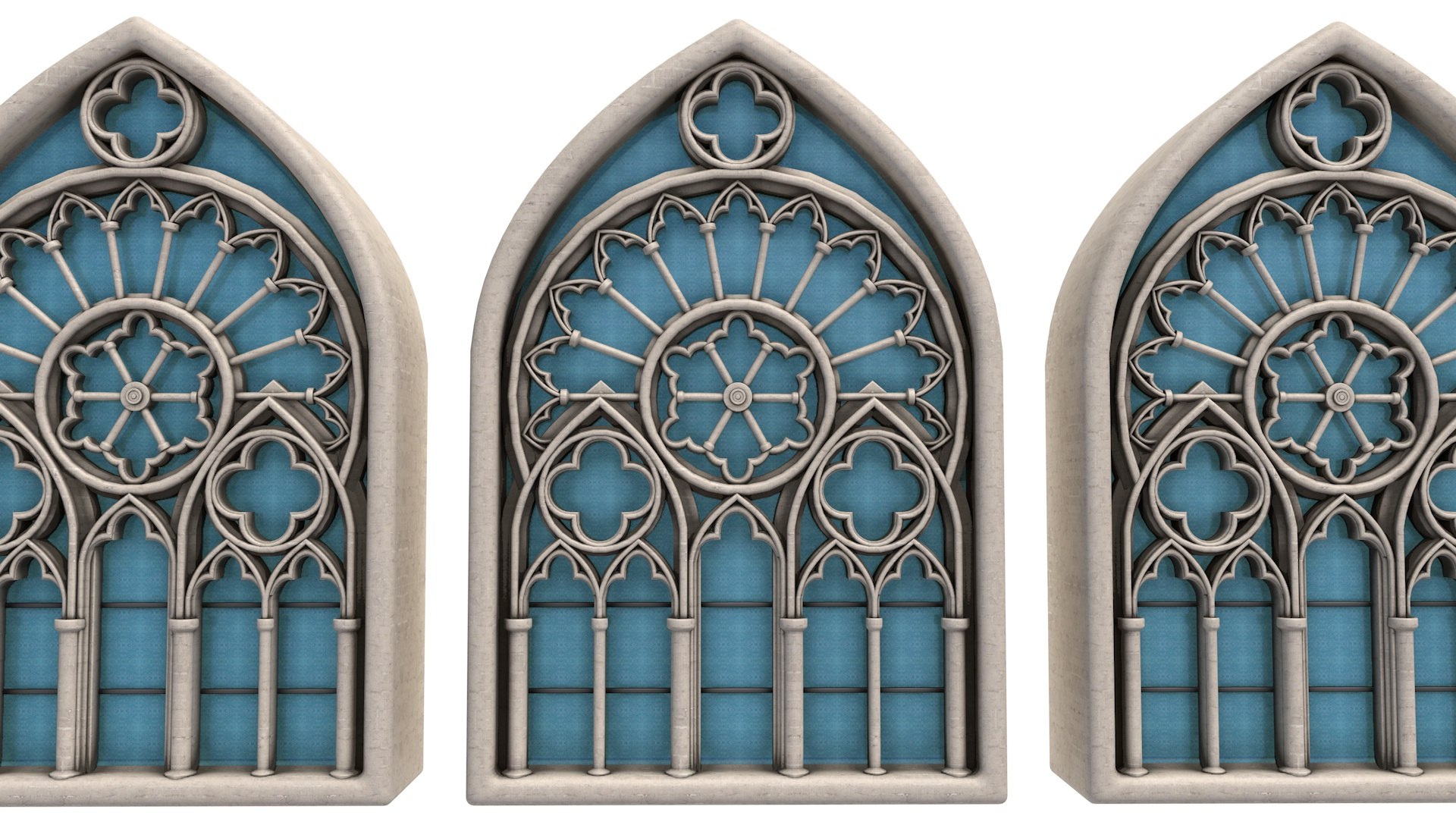 3D Gothic Window - TurboSquid 2437180