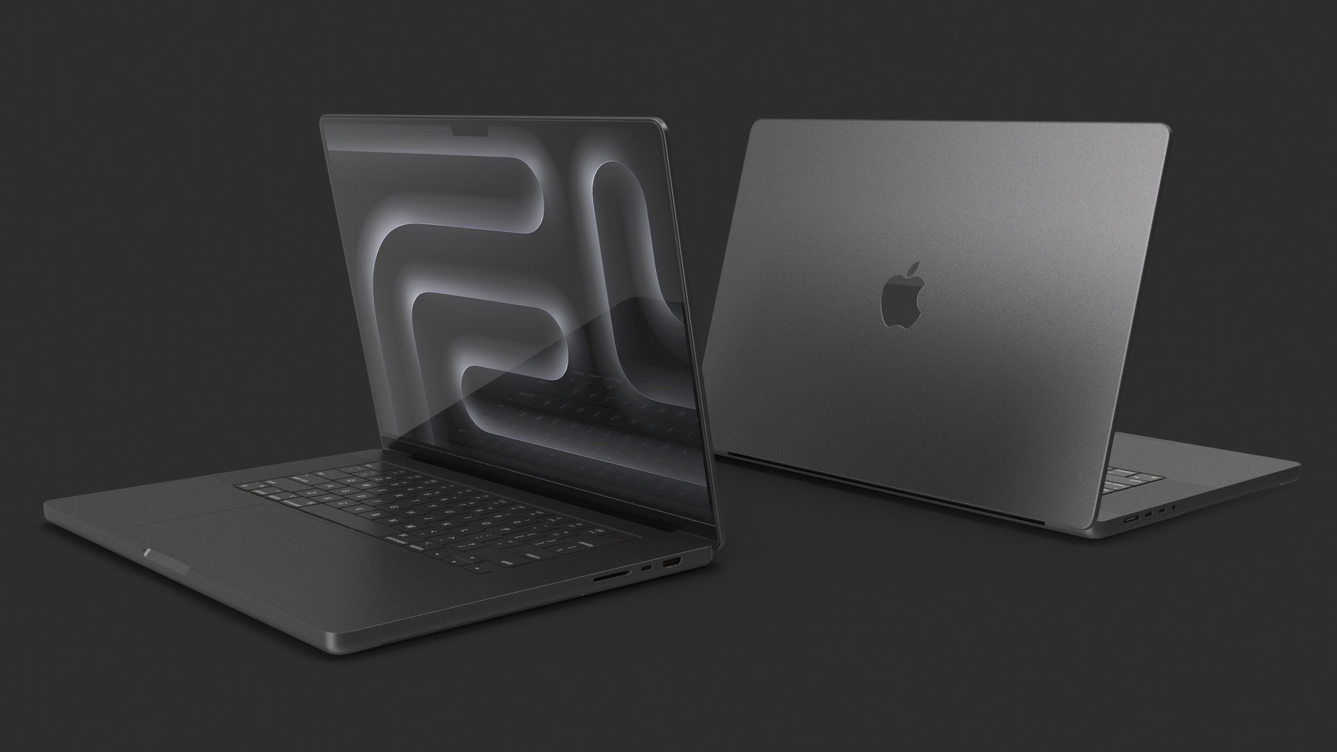 3D Space Black MacBook Pro 16 inch M3 - TurboSquid 2152374