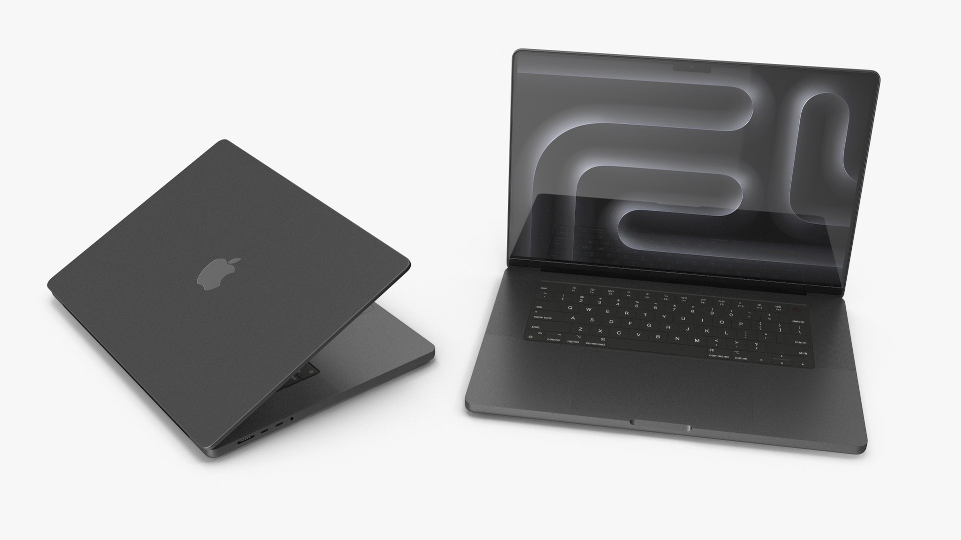 3D Space Black MacBook Pro 16 Inch M3 - TurboSquid 2152374