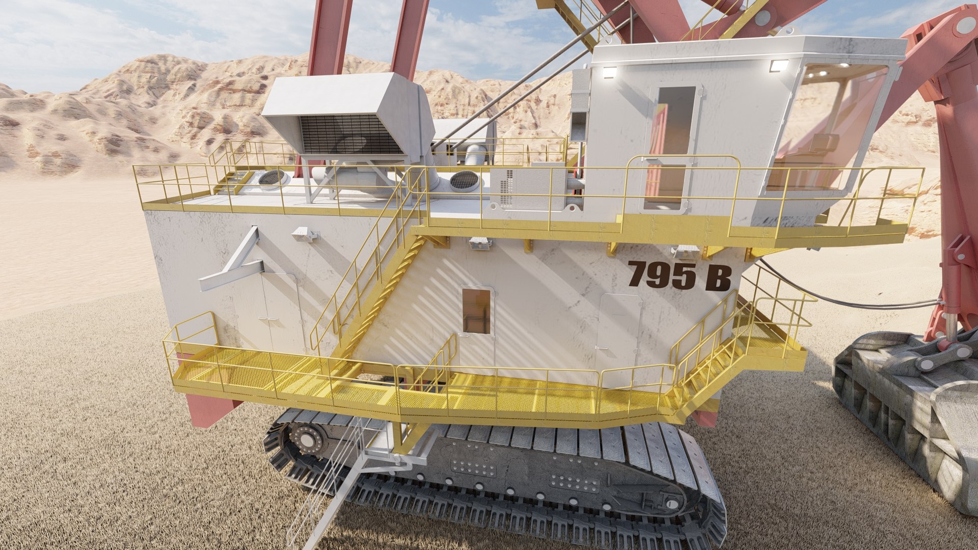3D Bacyrus Hard Rock Shovel Low-poly Model - TurboSquid 2221696