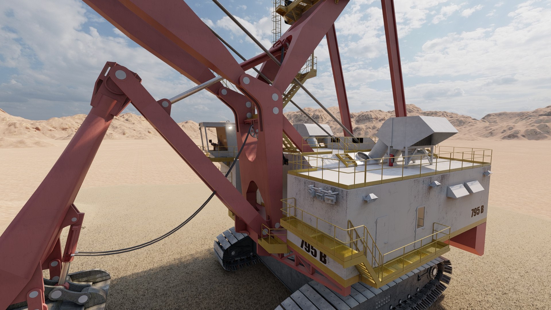 3D Bacyrus Hard Rock Shovel Low-poly Model - TurboSquid 2221696