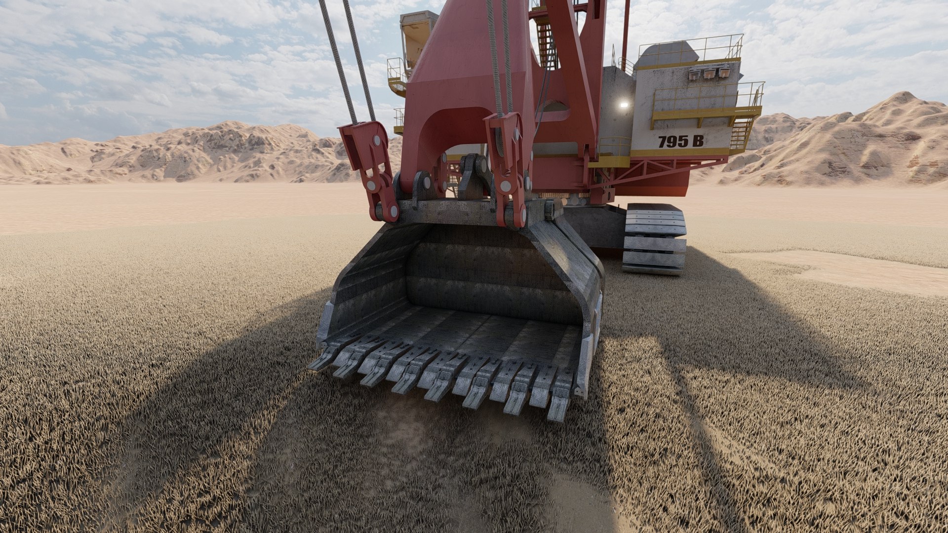 3D Bacyrus Hard Rock Shovel Low-poly Model - TurboSquid 2221696