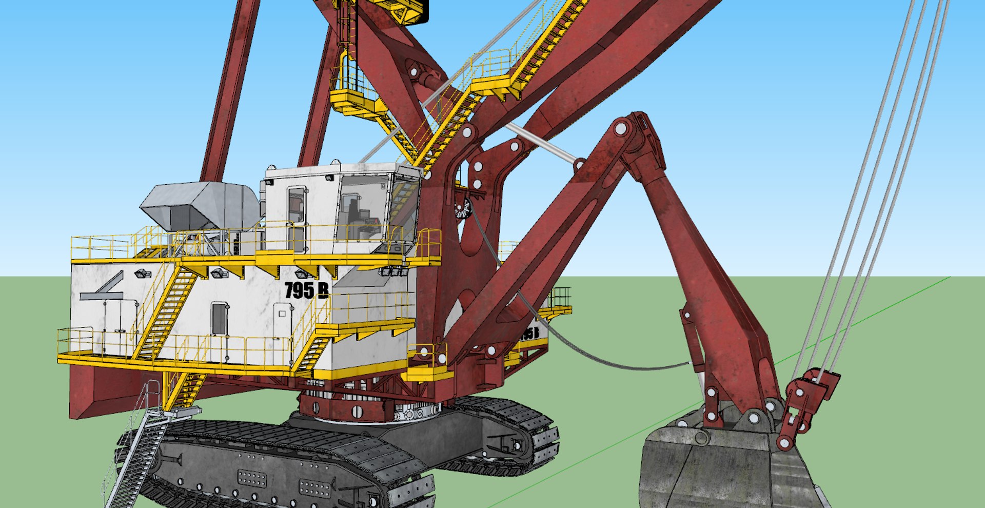 3D Bacyrus Hard Rock Shovel Low-poly Model - TurboSquid 2221696