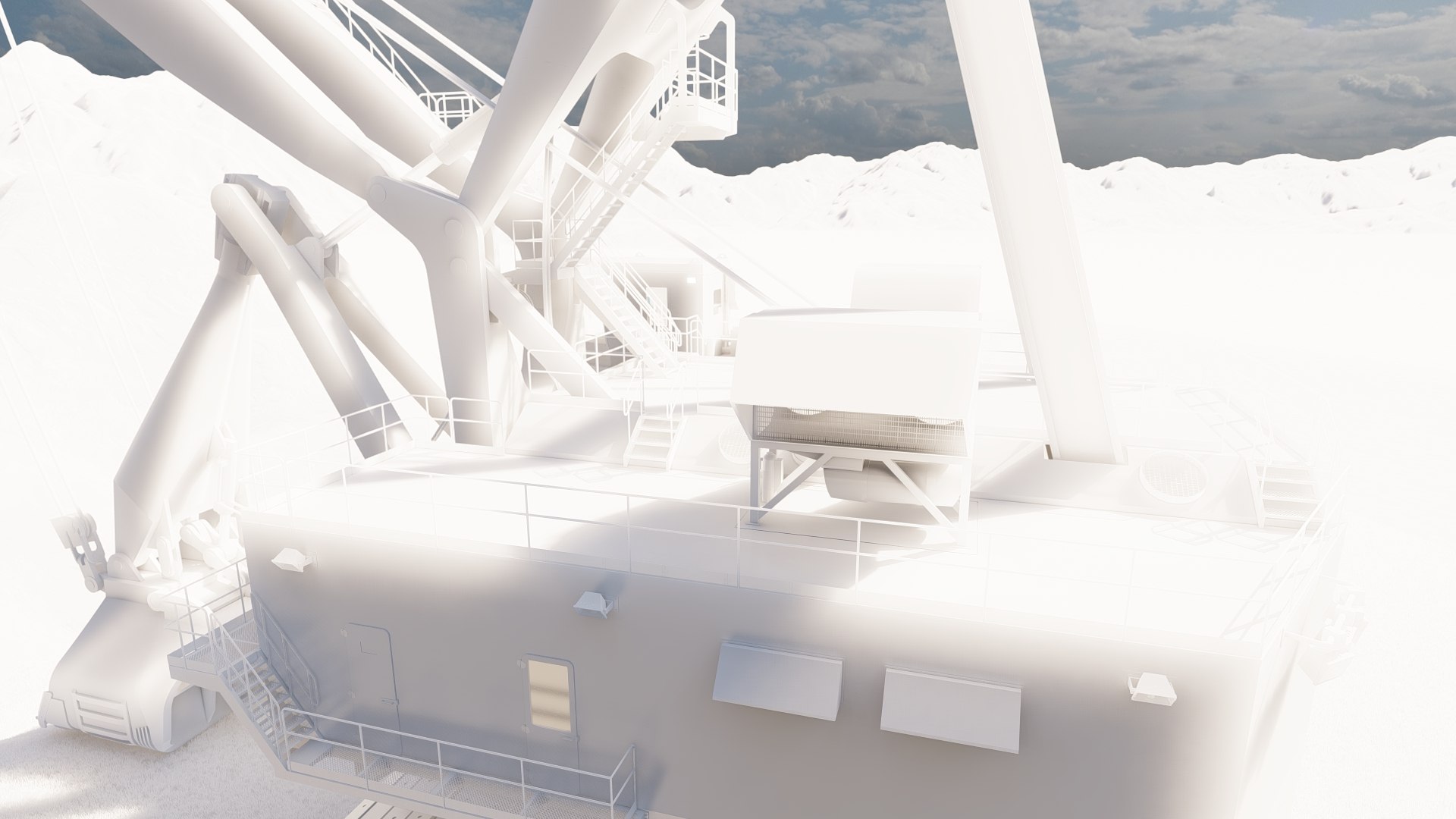 3D Bacyrus Hard Rock Shovel Low-poly Model - TurboSquid 2221696