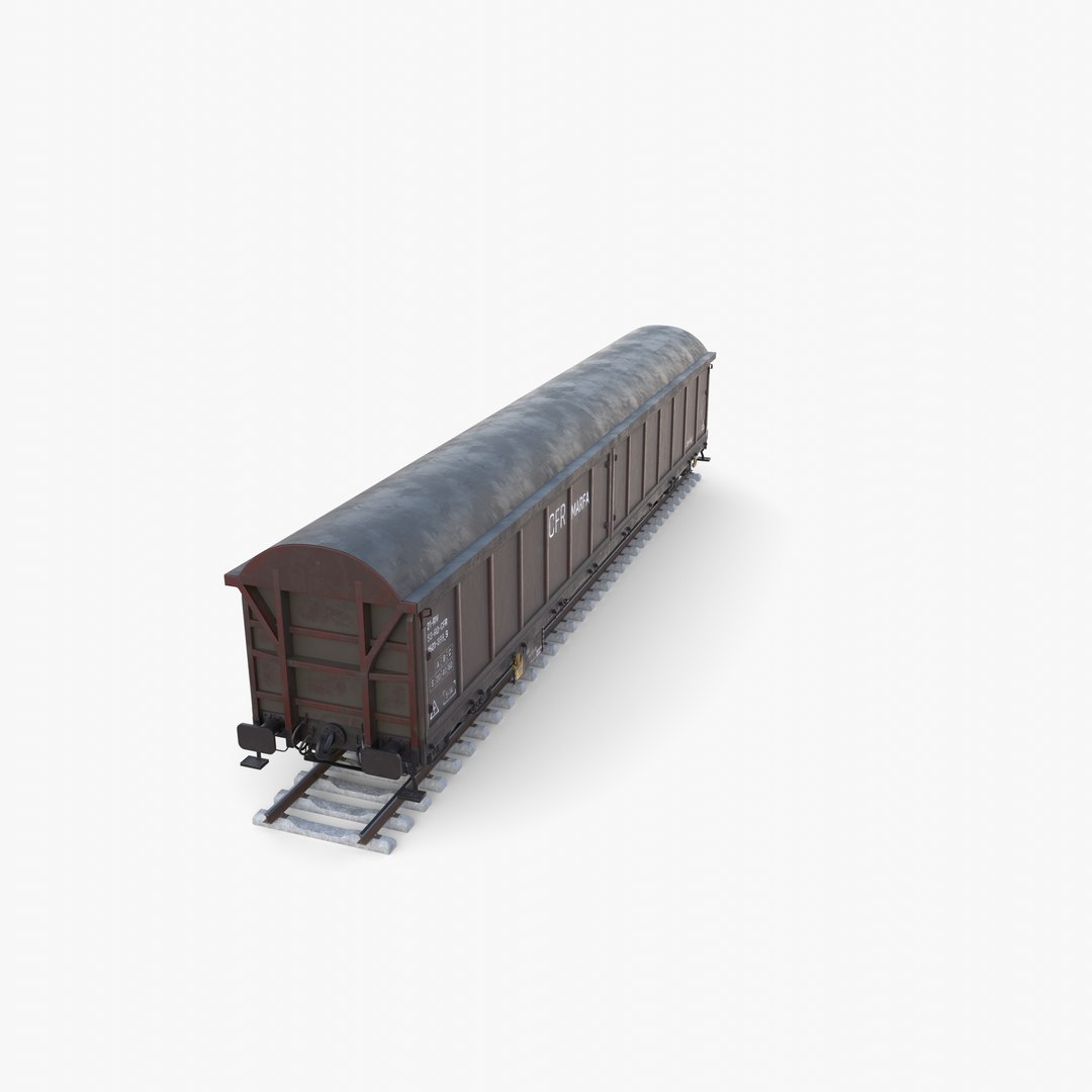 CFR Boxcar Rail Car V1 3D Model - TurboSquid 2261789