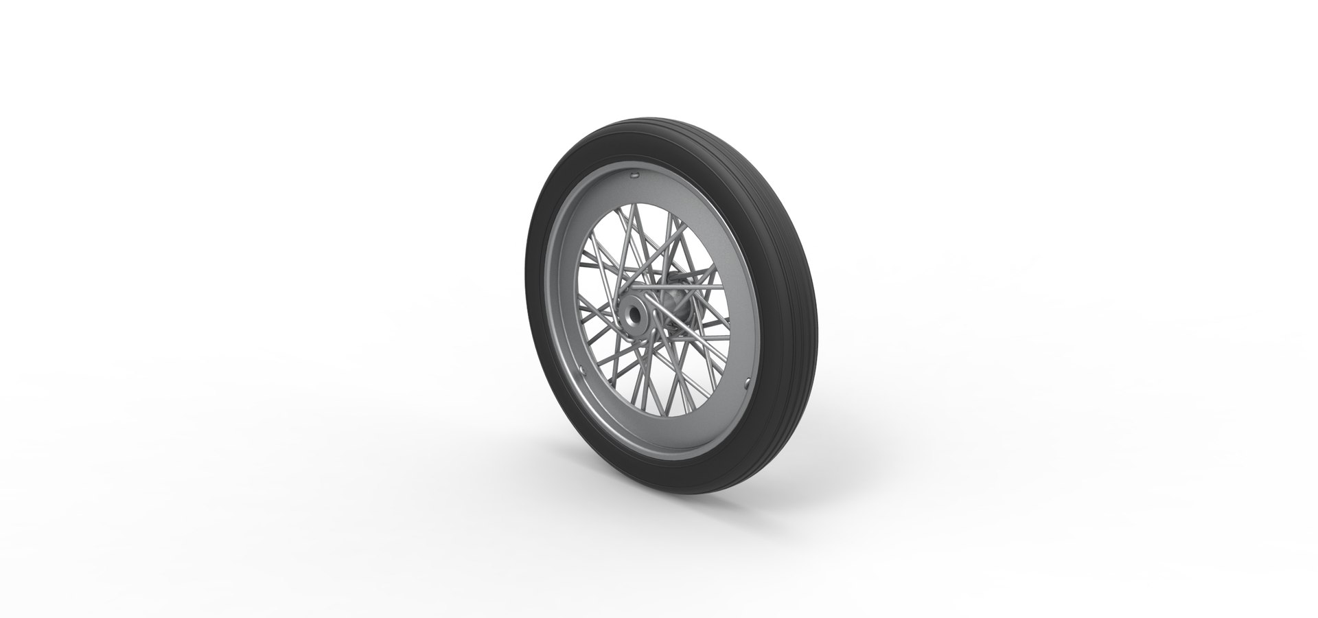 Front Wire Wheel Of Vintage Dragster Version 2 Scale 1 To 25 3D Model ...