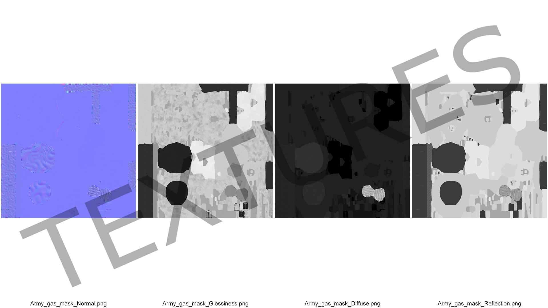 3D JSGPM M50 Full Face Gas Mask model - TurboSquid 1774124