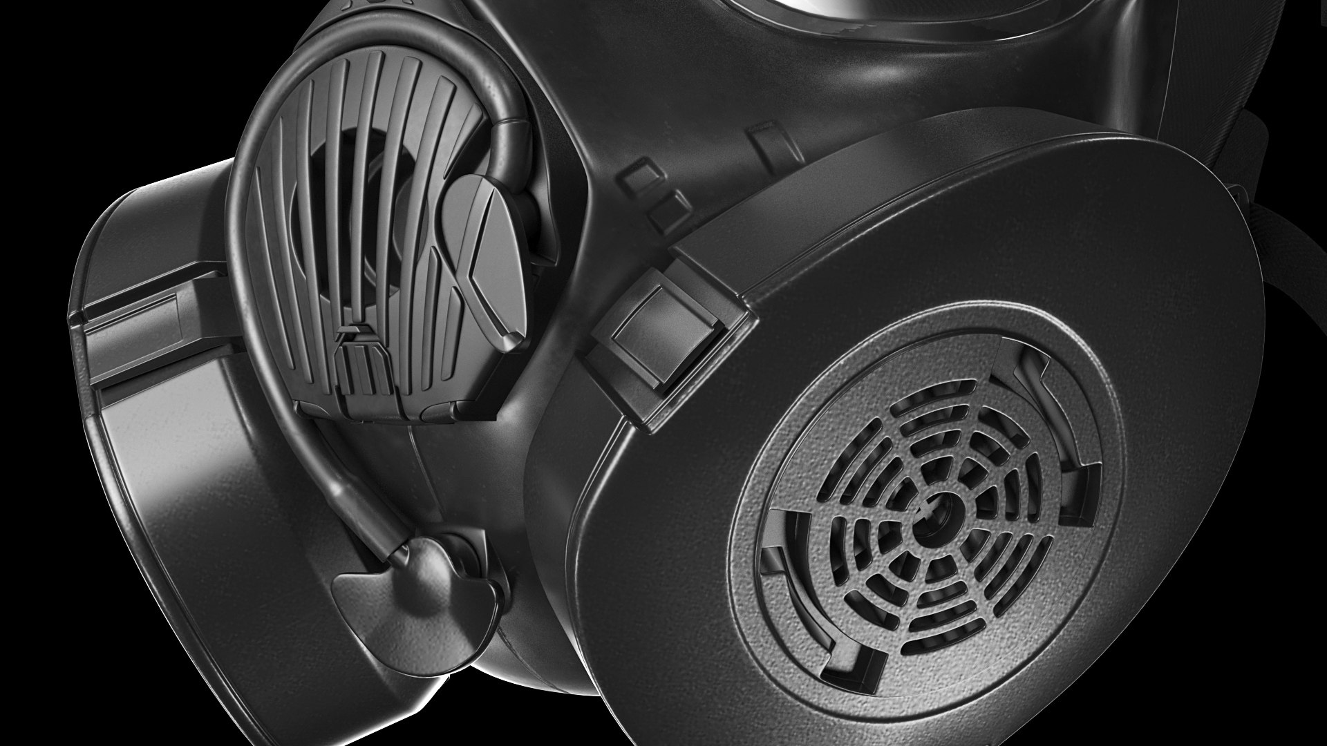 3D JSGPM M50 Full Face Gas Mask Model - TurboSquid 1774124