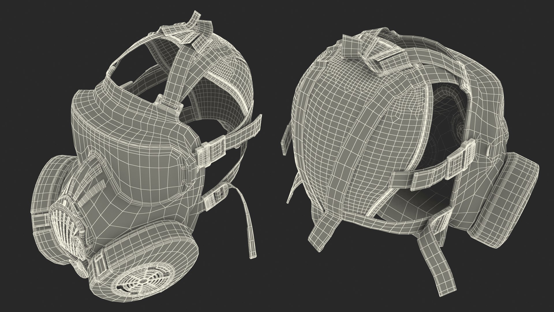 3D JSGPM M50 Full Face Gas Mask Model - TurboSquid 1774124