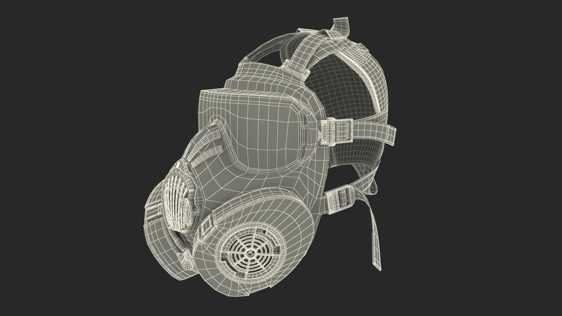 3D JSGPM M50 Full Face Gas Mask Model - TurboSquid 1774124