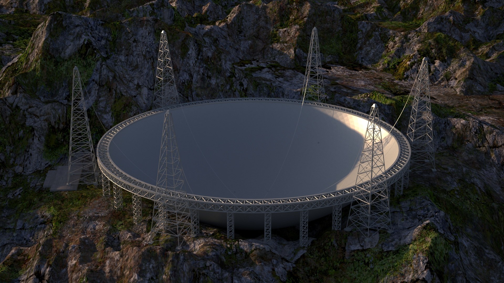 FAST Tianyan Chinese Telescope 3D Model - TurboSquid 2198899