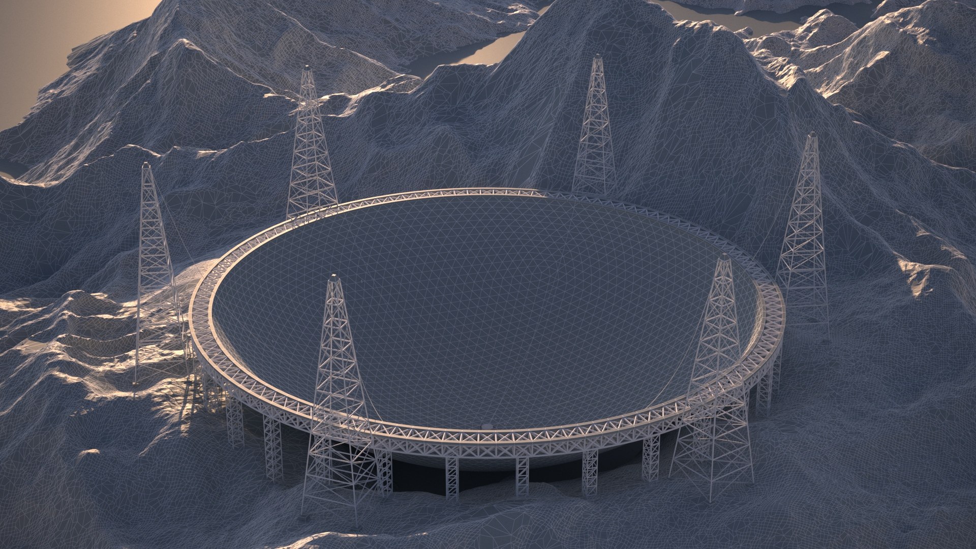 FAST Tianyan Chinese Telescope 3D Model - TurboSquid 2198899
